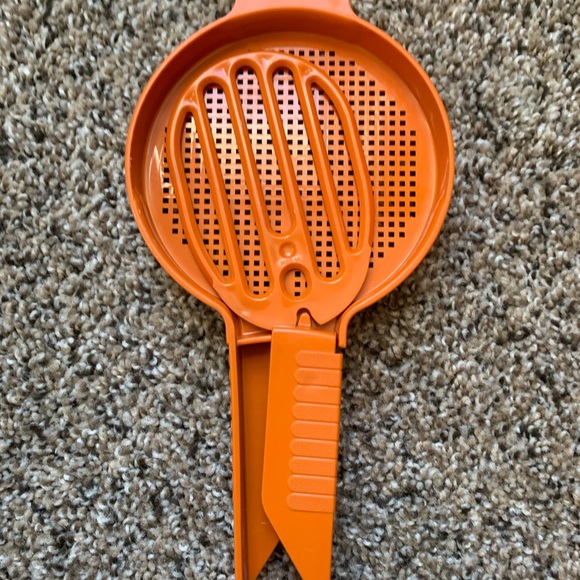 Tupperware | Kitchen | Tupperware Flour Sifter Vintage Orange Retro ...
